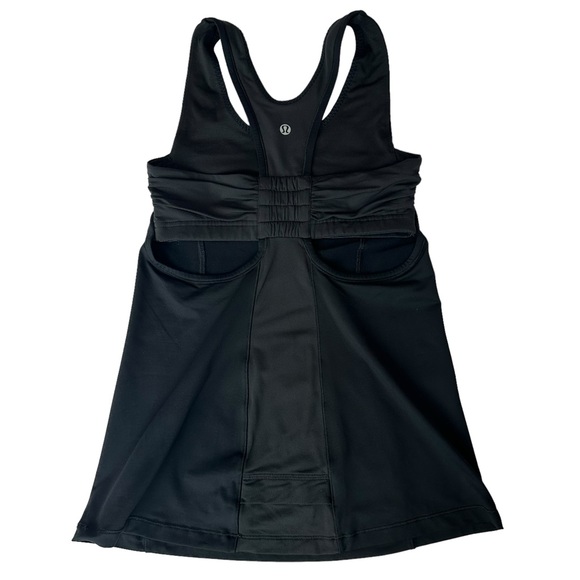 lululemon athletica | Tops | Lululemon Tone It Black Peek A Boo Ruched ...